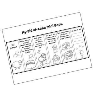 Eid Al-adha Coloring Mini Book: Foldable Islamic Activity (PDF Download ...
