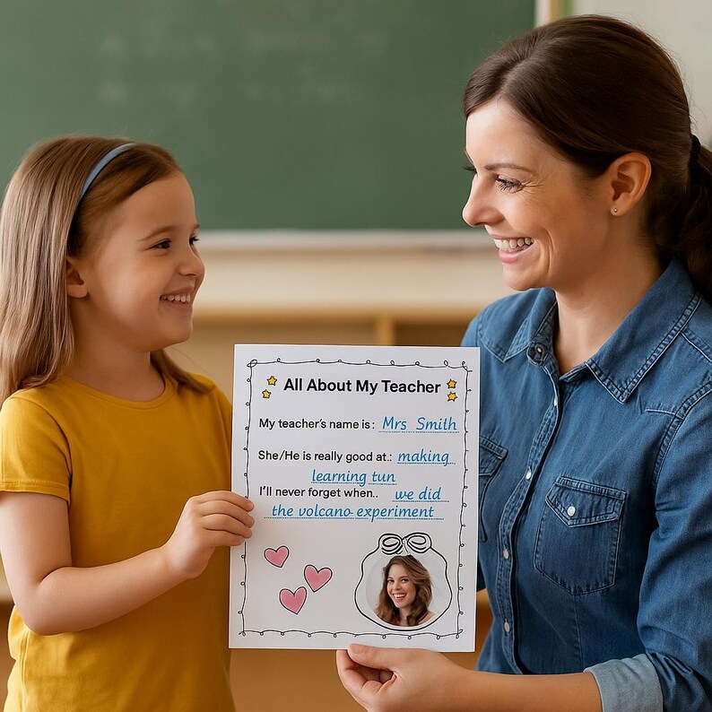 Editable Student Teacher Goodbye Gift - Printable Memory Book for End ...