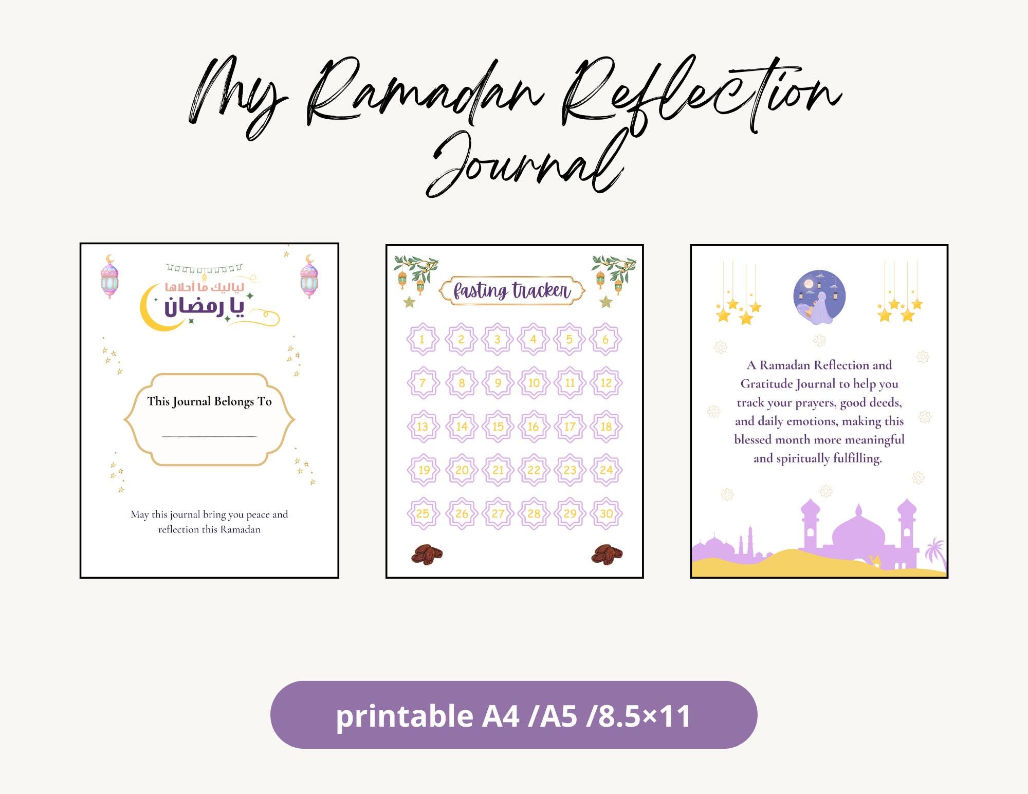 Ramadan Reflection & Gratitude Journal 2025: Islamic Digital Planner ...