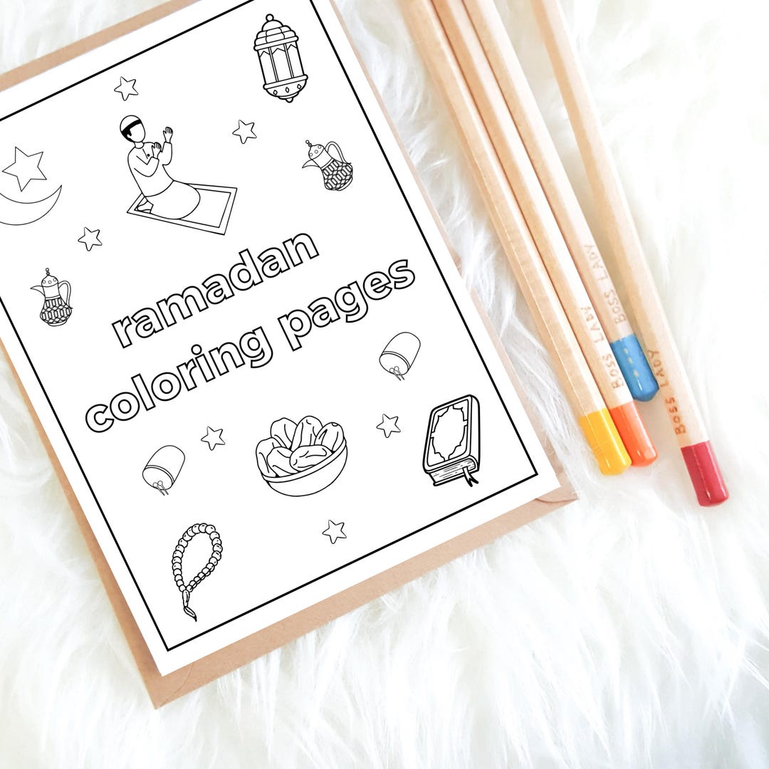 20 Ramadan Coloring Pages for Kids - Islamic Activity Sheets - Etsy