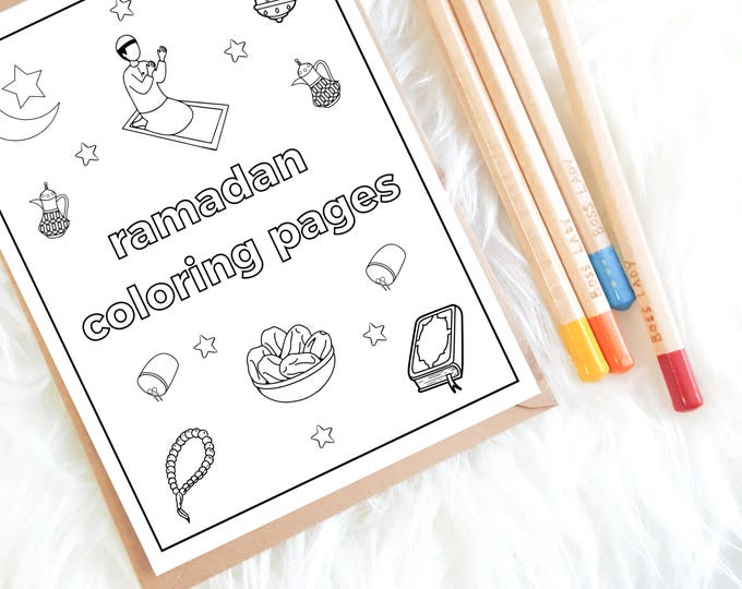 20 Ramadan Coloring Pages for Kids - Islamic Activity Sheets - Etsy