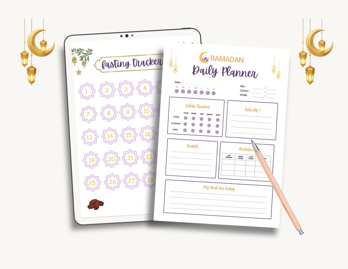 Ramadan Reflection & Gratitude Journal 2025: Islamic Digital Planner ...