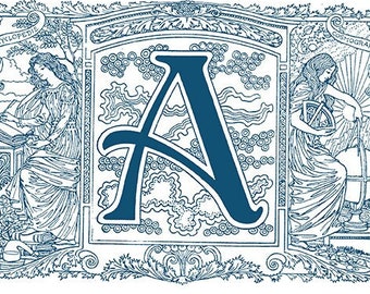 Illuminated Manuscript Letters Classic Illustrations Decorated Initials ...