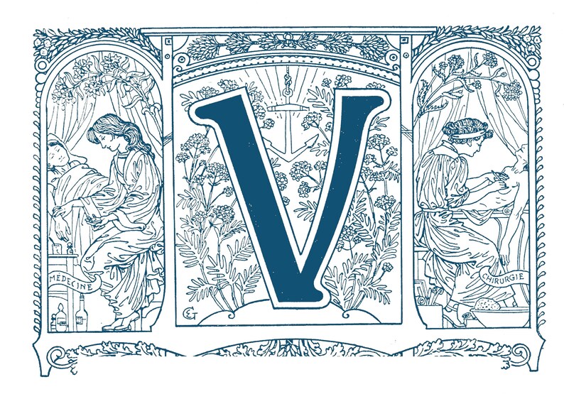 Illuminated Manuscript Letters Classic Illustrations Decorated Initials ...