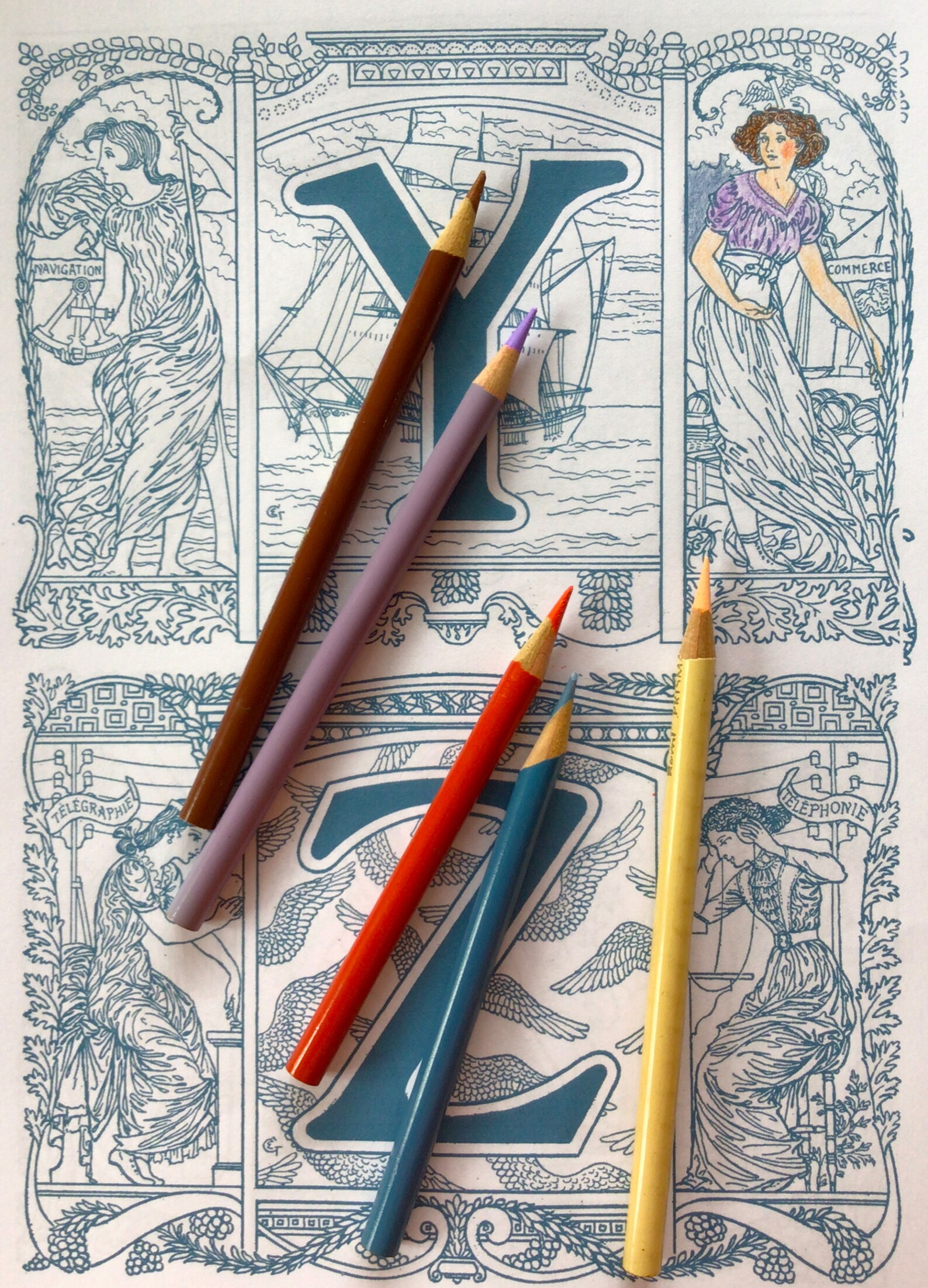 Illuminated Manuscript Letters Classic Illustrations Decorated Initials ...