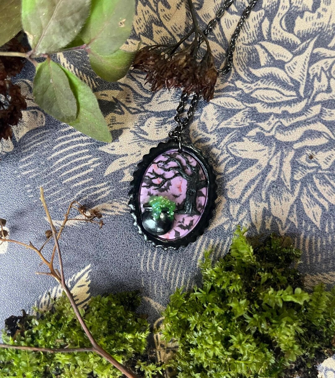 Spooky Witch’s Cauldron Pendant - Etsy