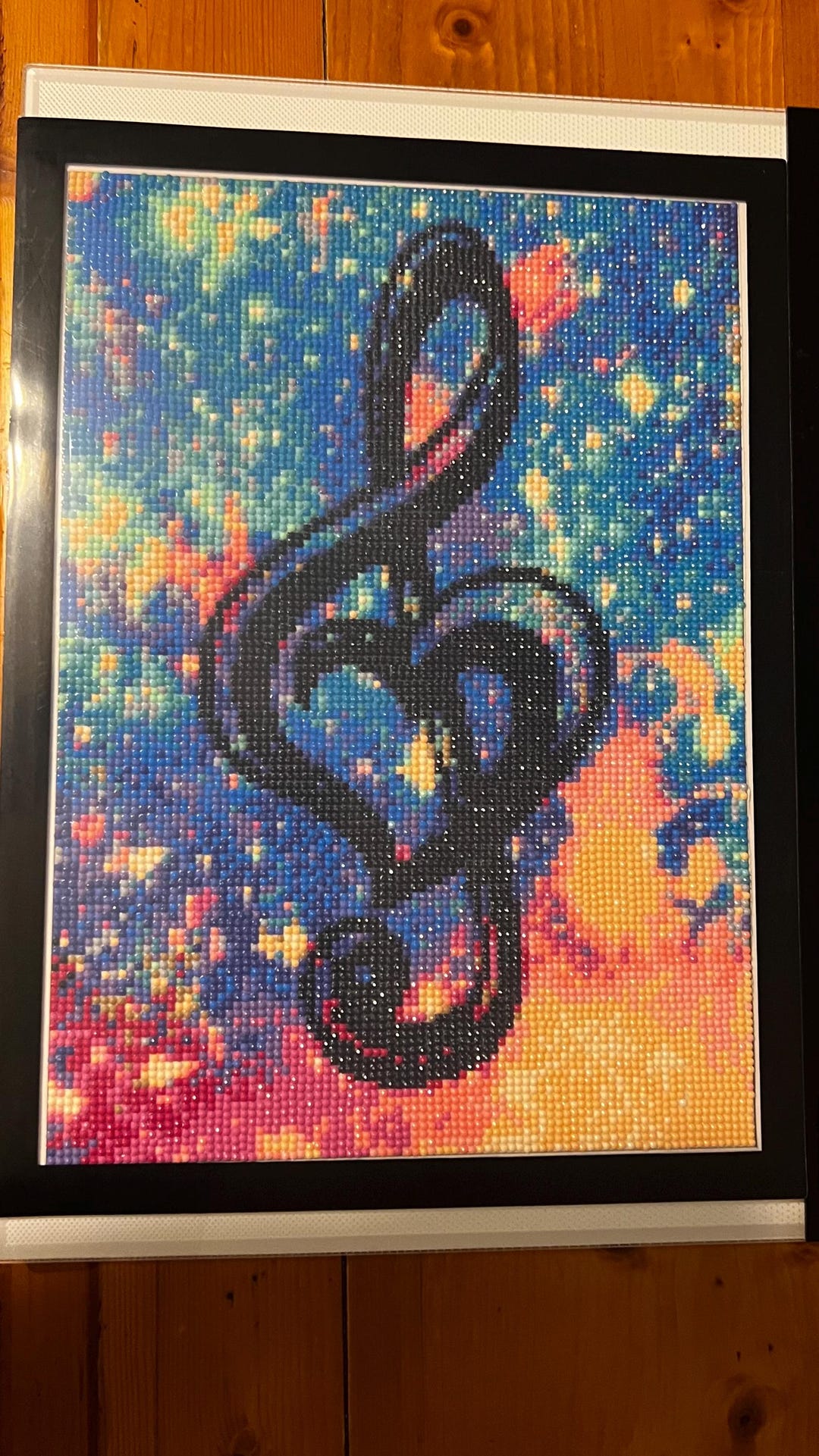 Completed Music Note Diamond Painting - Etsy