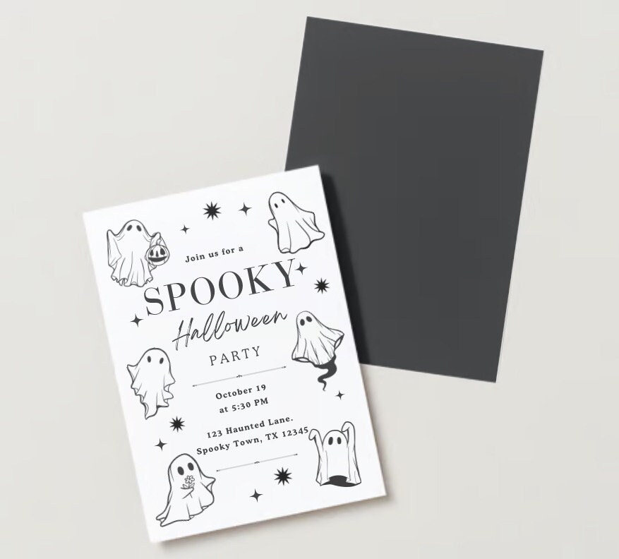 Halloween Party Invitation - Etsy