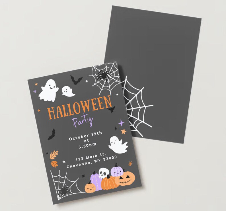 Halloween Party Invitation - Etsy