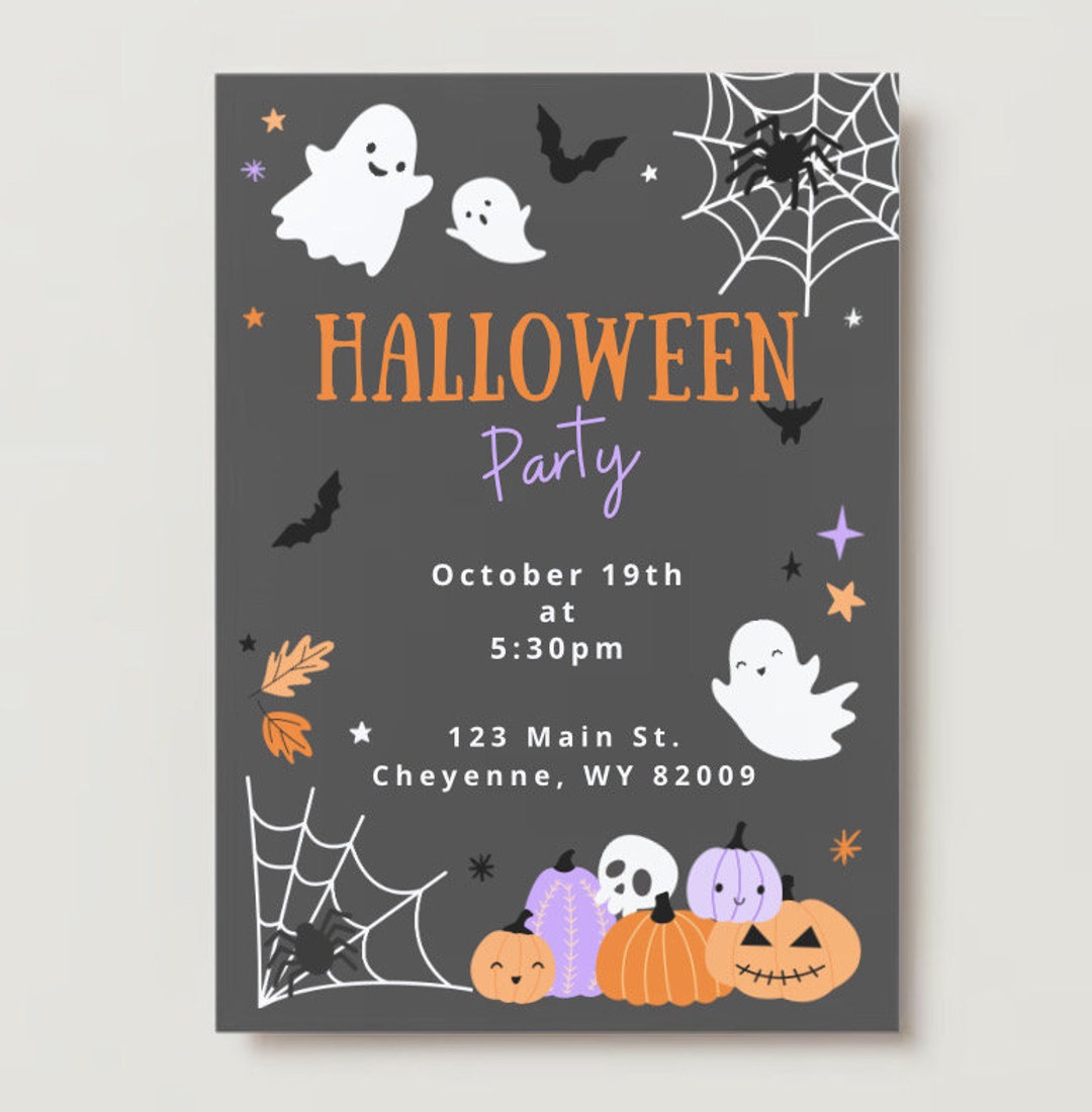 Halloween Party Invitation - Etsy