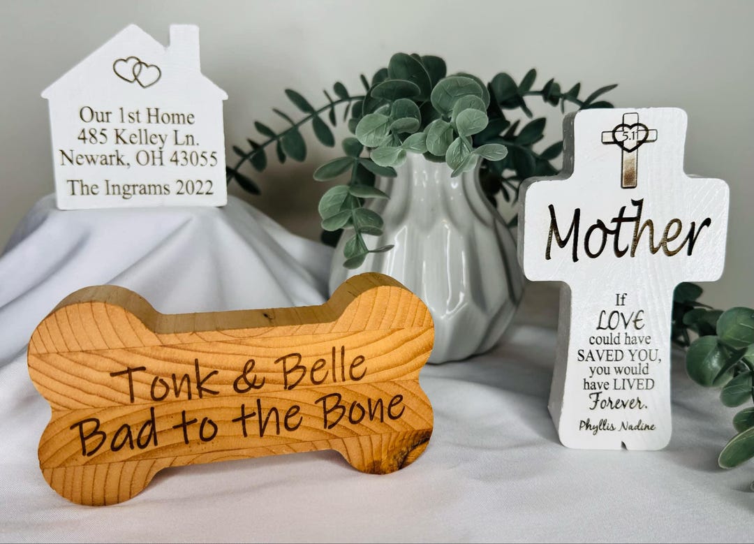 Personalized Shelf Knick Knacks for Your Home, Small Gifts, Gift Basket ...