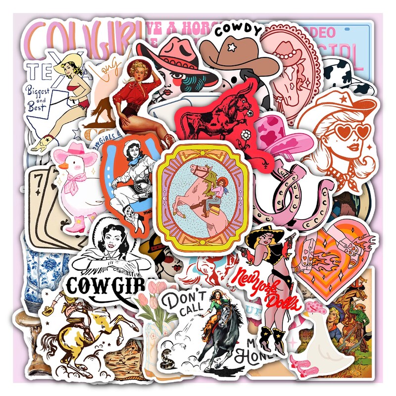 Vinyl Stickers Western - Etsy
