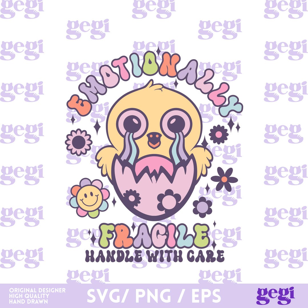 Mental Health Svg, Anxiety Svg, Panic Attack Svg, Emotionally Fragile ...