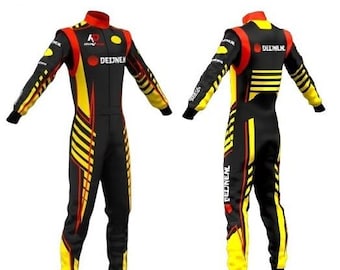 Custom Made Go Kart Racing Suit CIK/FIA Level-2 Approved With Digital Sublimation Printing ...