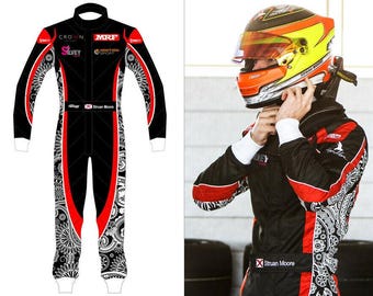 Custom Made Go Kart Racing Suit CIK/FIA Level-2 Approved With Digital Sublimation Printing ...