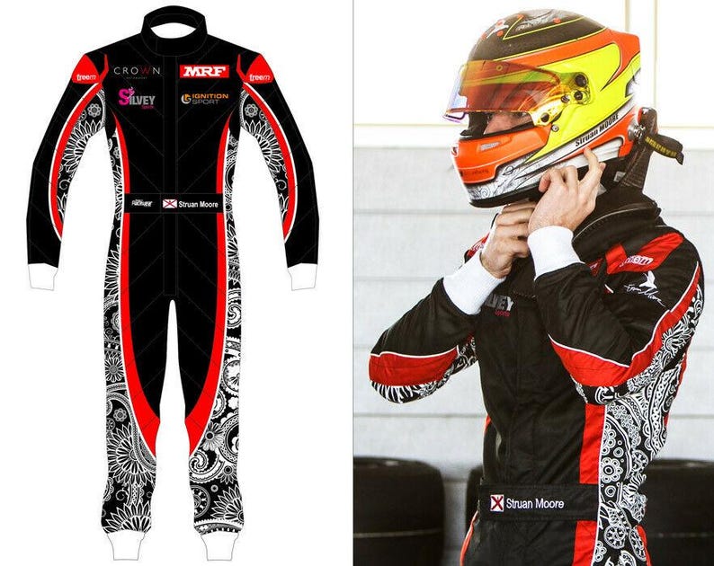 Custom Made Go Kart Racing Suit CIK/FIA Level-2 Approved With Digital Sublimation Printing ...