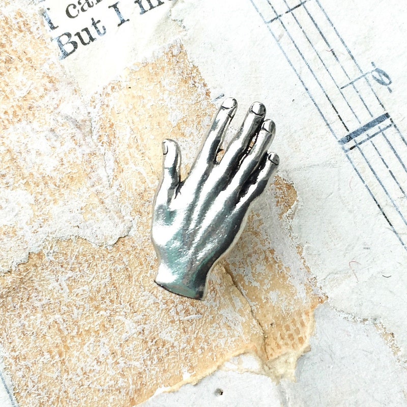 Hand Brooch - Etsy