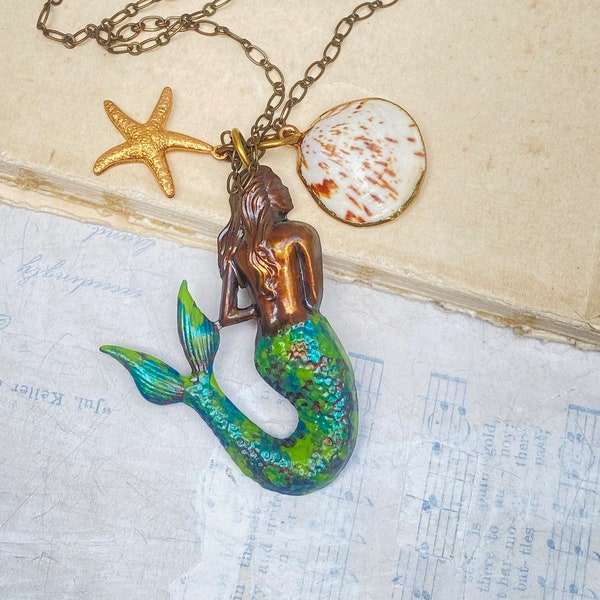 Mermaid Pendant - Etsy