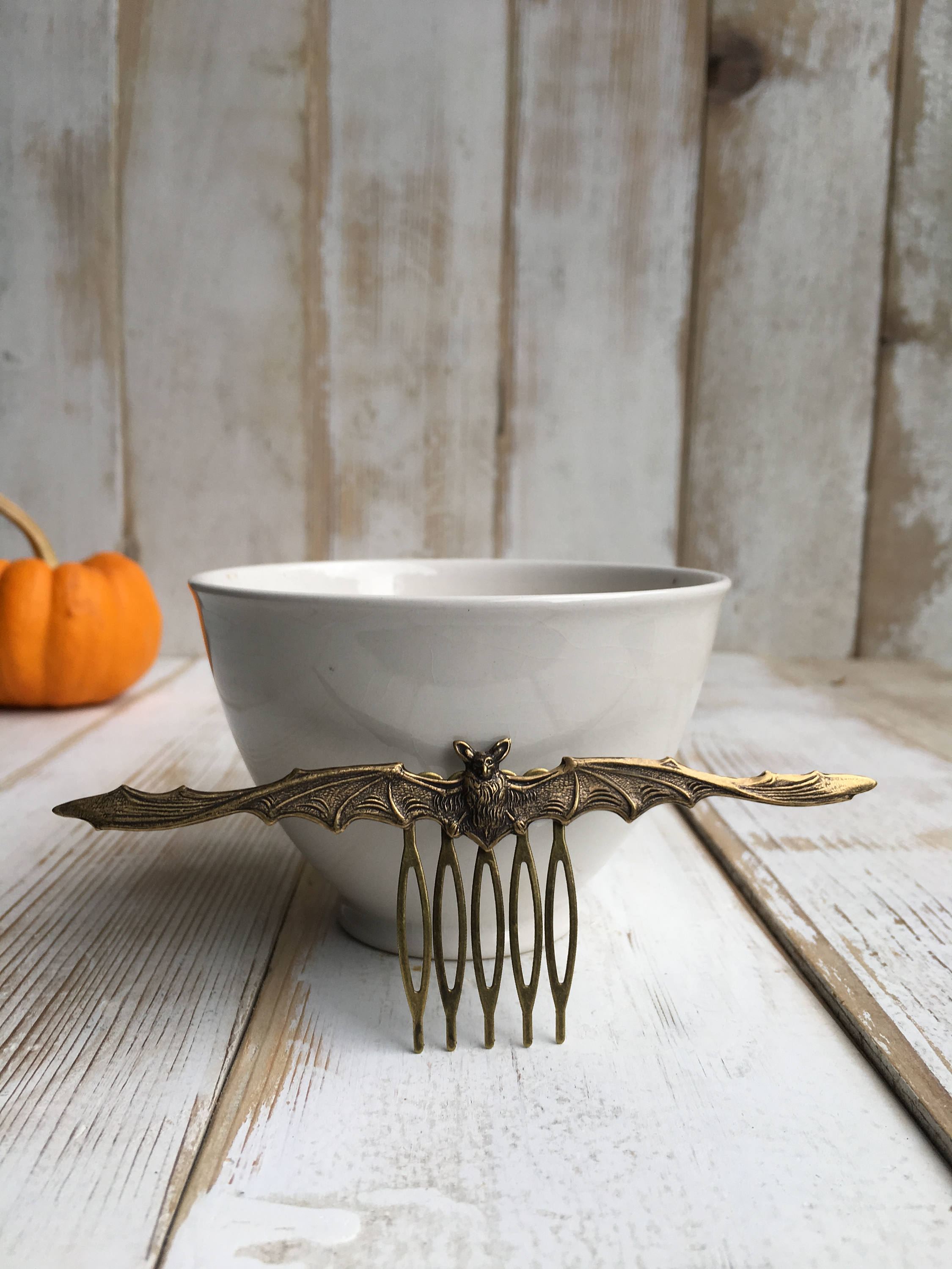Bat Hair Comb Halloween Bat Hair Clip Bat Steampunk Hair Comb | Etsy