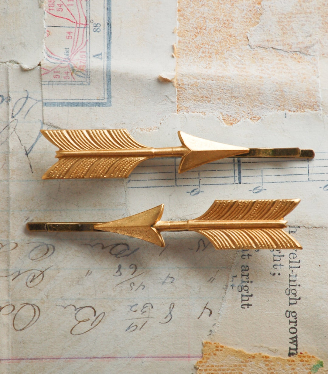 Arrow Bobby Pins Gold Arrow Hair Pins Boho Wedding Gift for Her ...