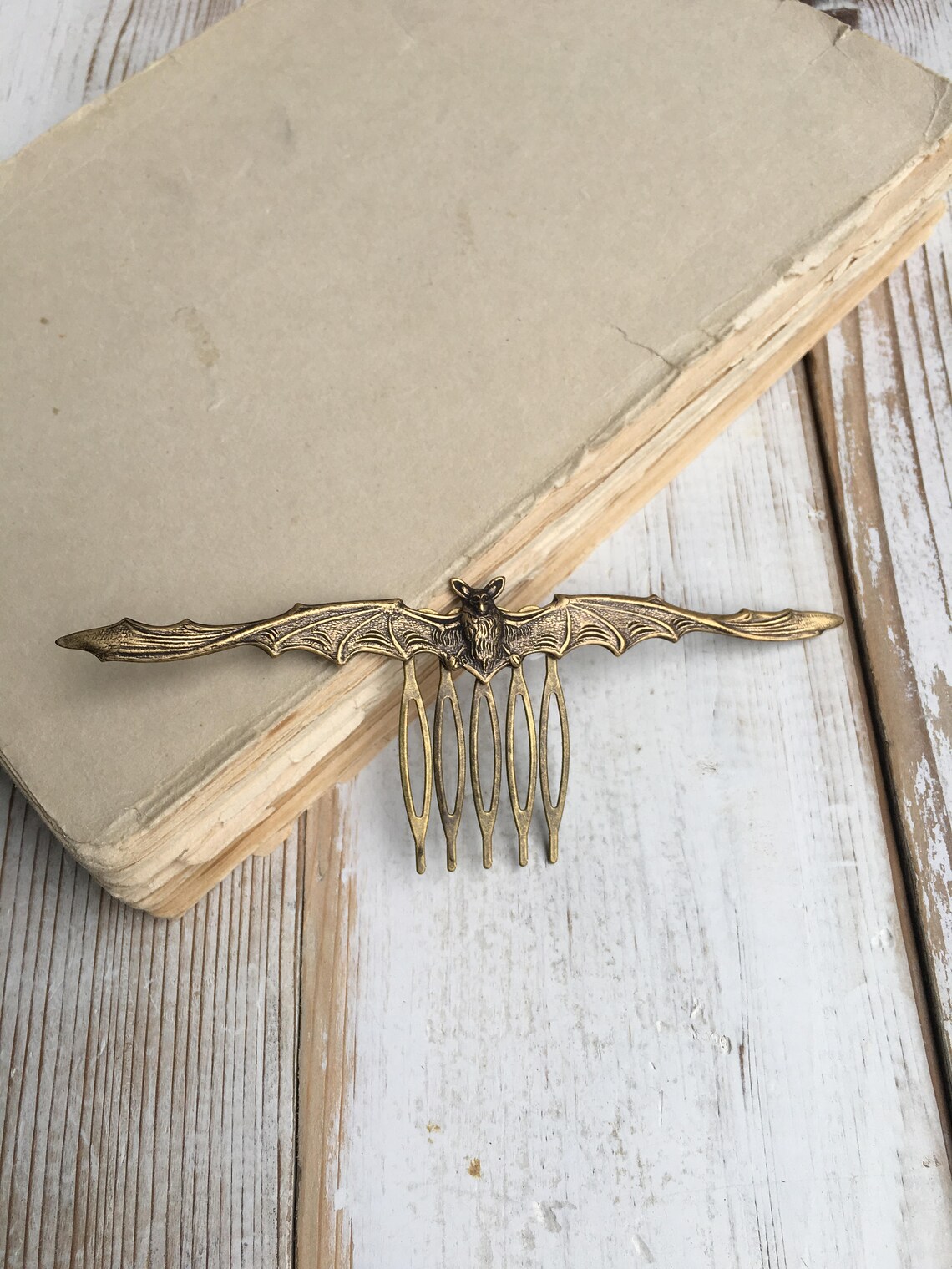 Bat Hair Comb Halloween Bat Hair Clip Bat Steampunk Hair Comb - Etsy