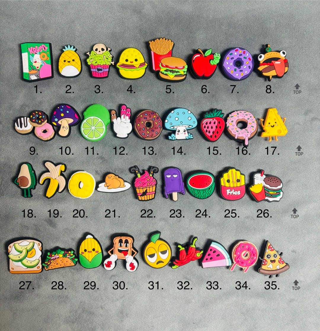 Shoe Charms Croc Charms Fit Crocs Pvc Food Drinks Junk Fries Happy ...