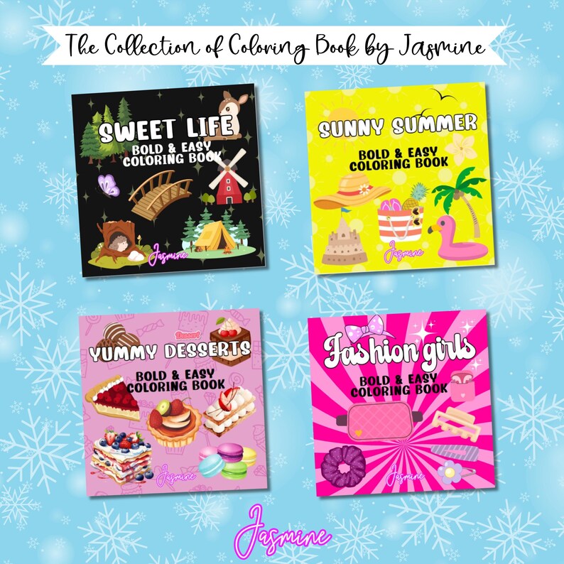 Coo-cozy Interior Bold and Easy Coloring Book by Jasmine, Winter ...