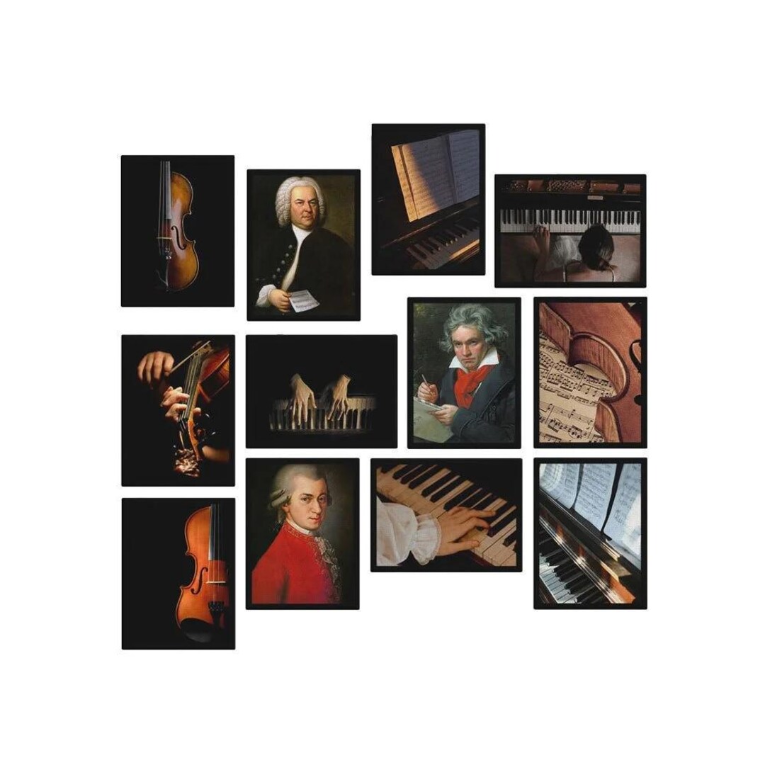 Classical Music Wall Art Collection Set of 12 Picture Tiles - Etsy