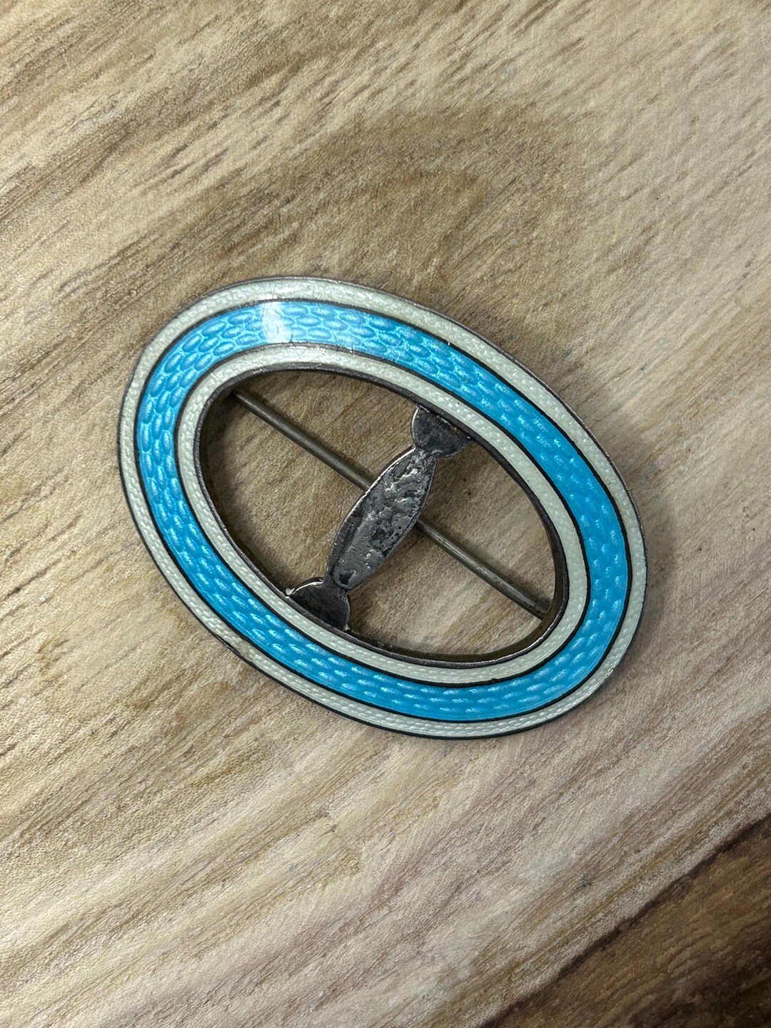 Antique Hallmarked Watson Company Sterling Silver Edwardian Oval Blue ...