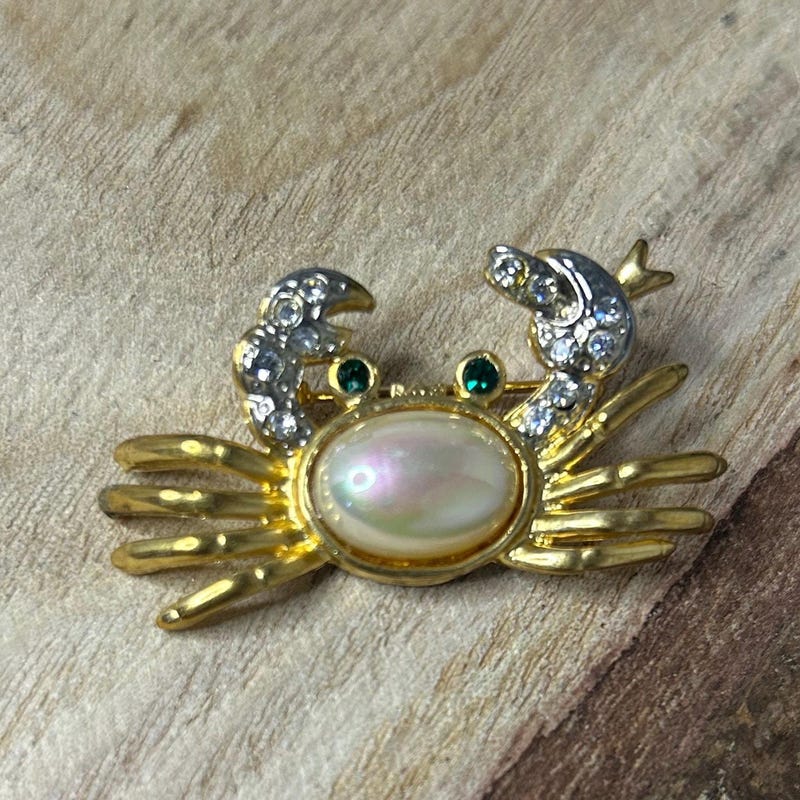 Crab Brooch - Etsy