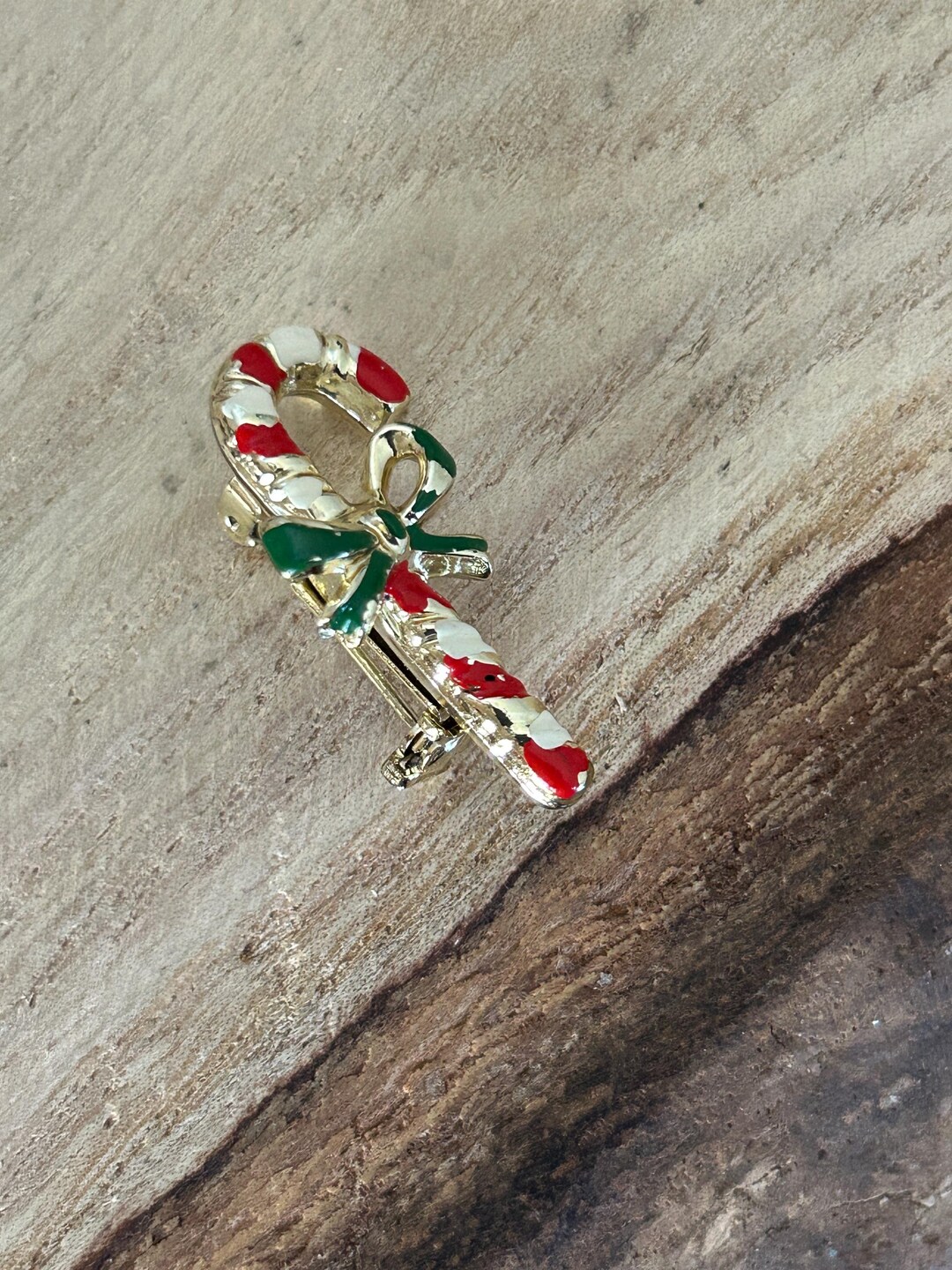 Vintage Christmas Candy Cane Lapel Pin Brooch - Etsy