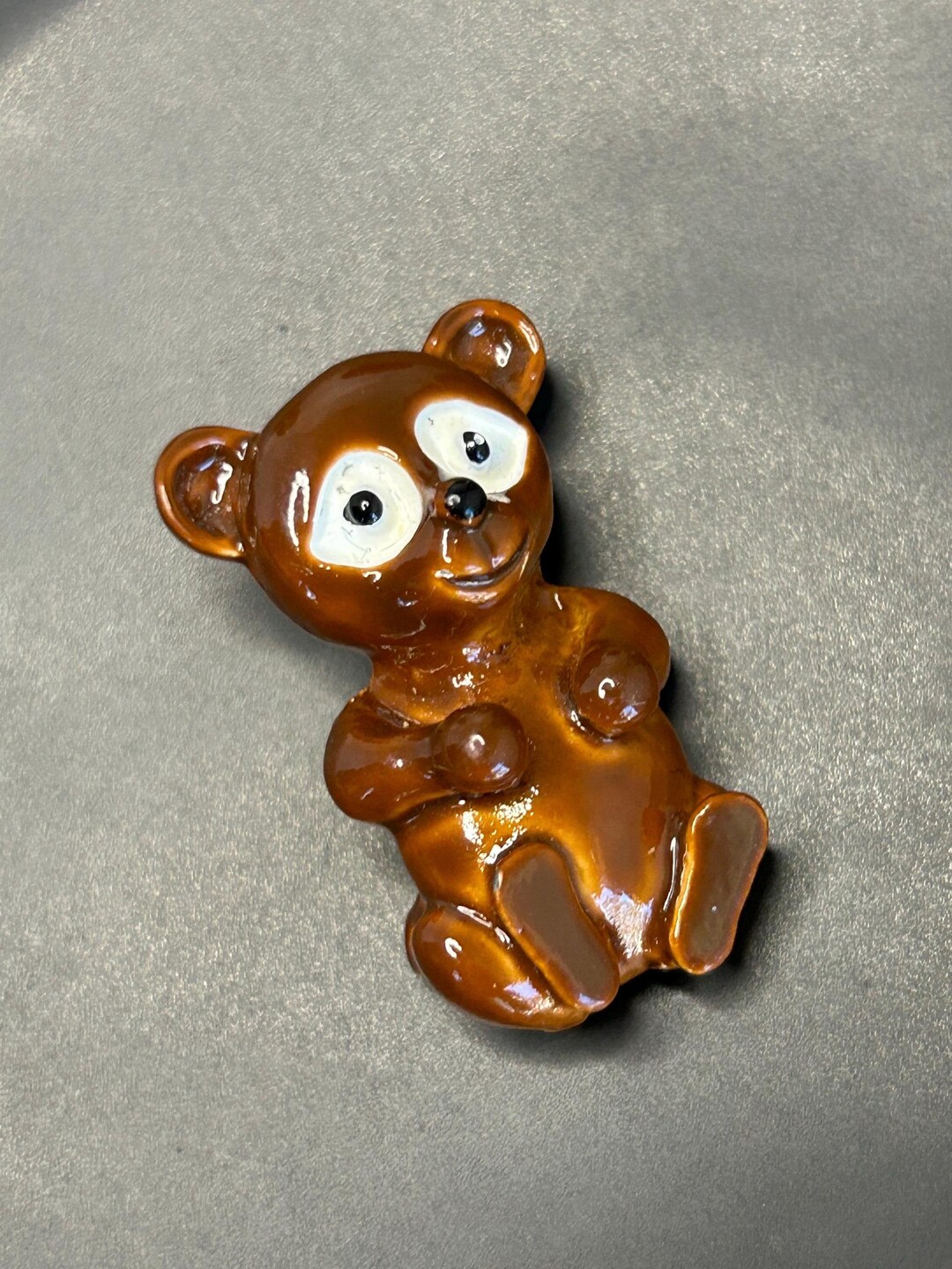 Vintage Gerry’s Brown Bear Brooch - Etsy