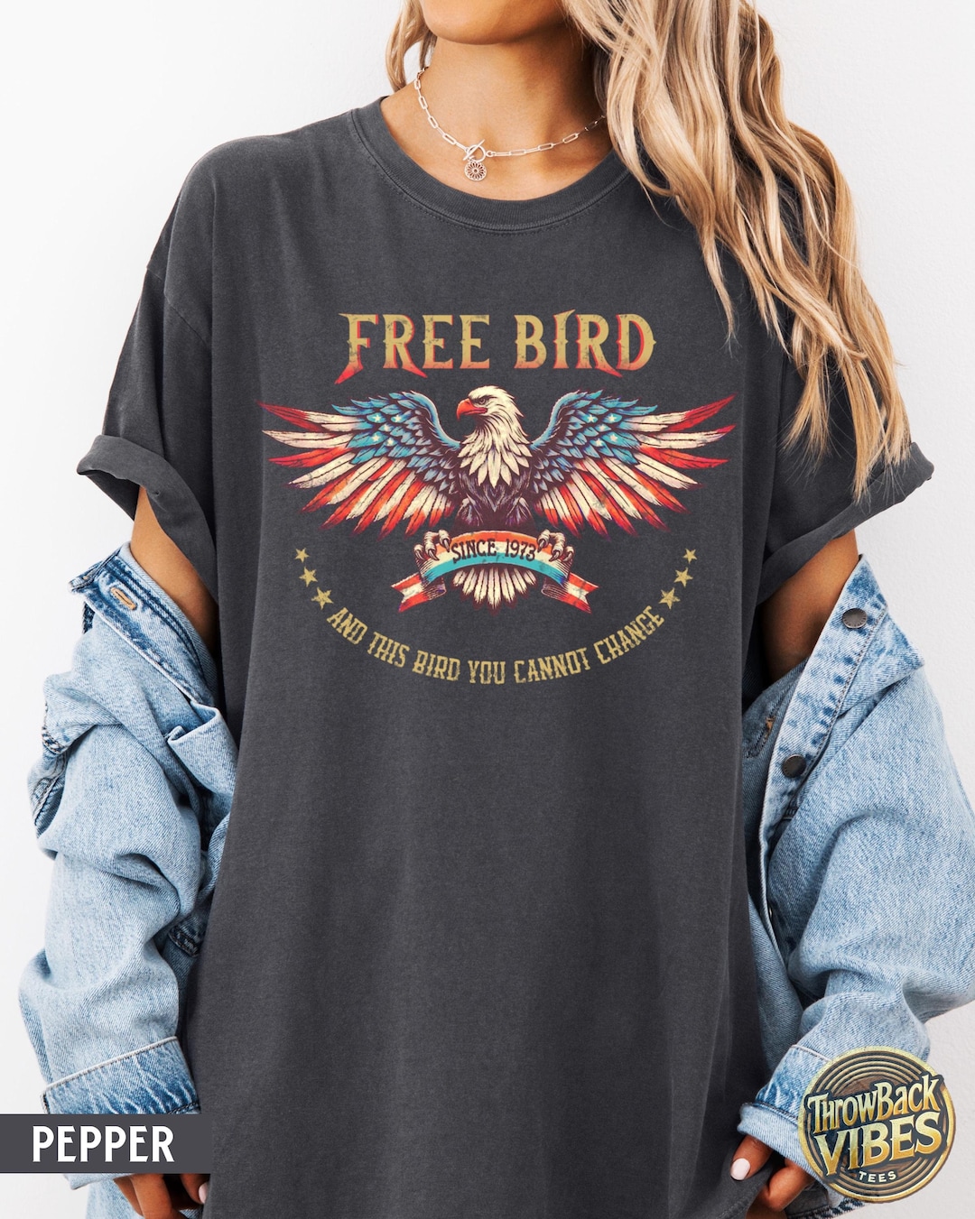 Free Bird Shirt, Comfort Colors Band Shirt, Trendy Old School Music ...