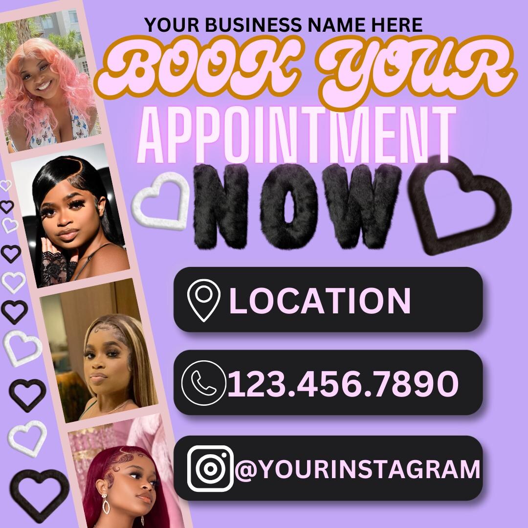 Editable Book Your Appointment Flyer Template - Etsy