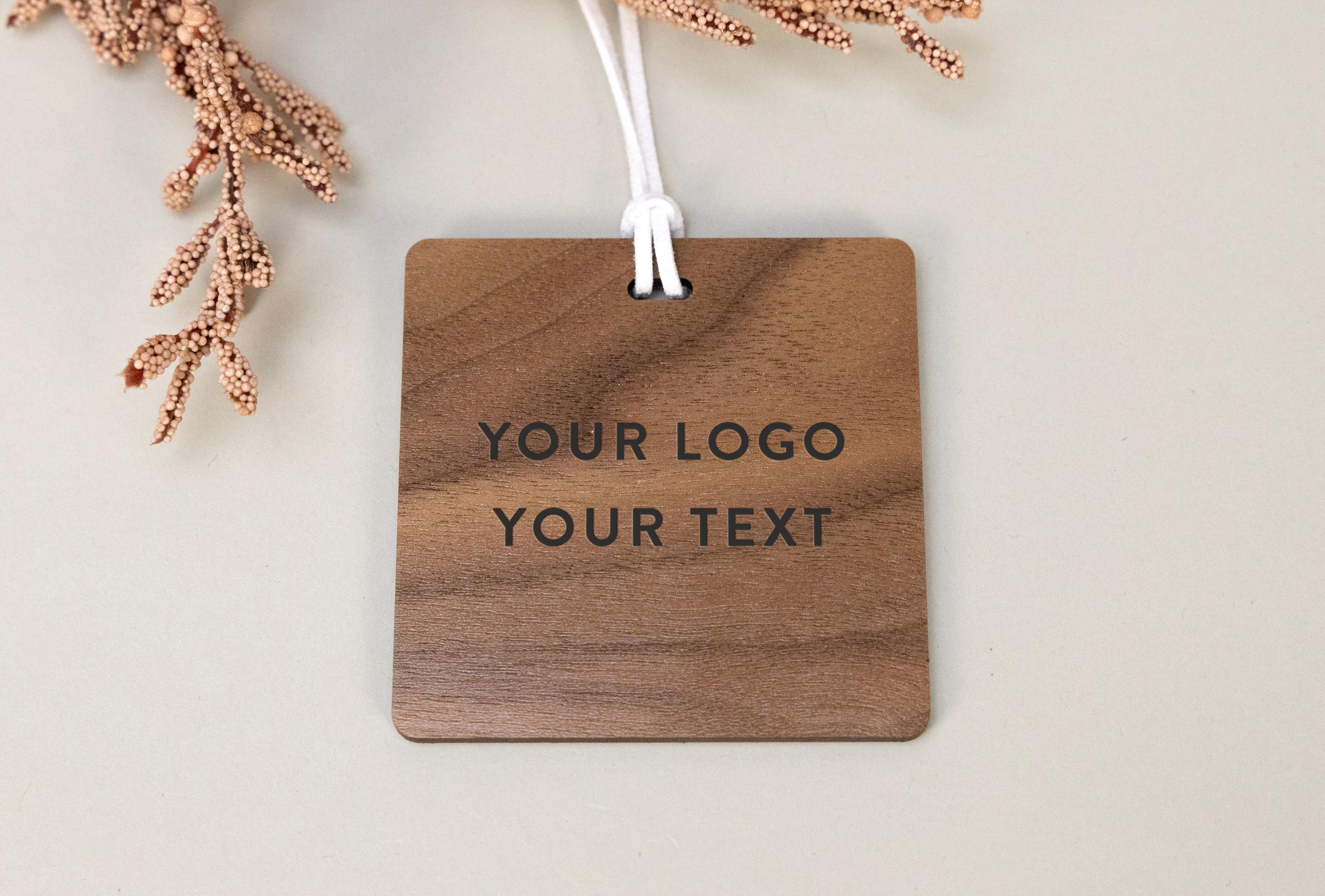 Engraved Wood Tags, Custom Tag With Logo, Bag Tag, Luggage Tag, Gift ...