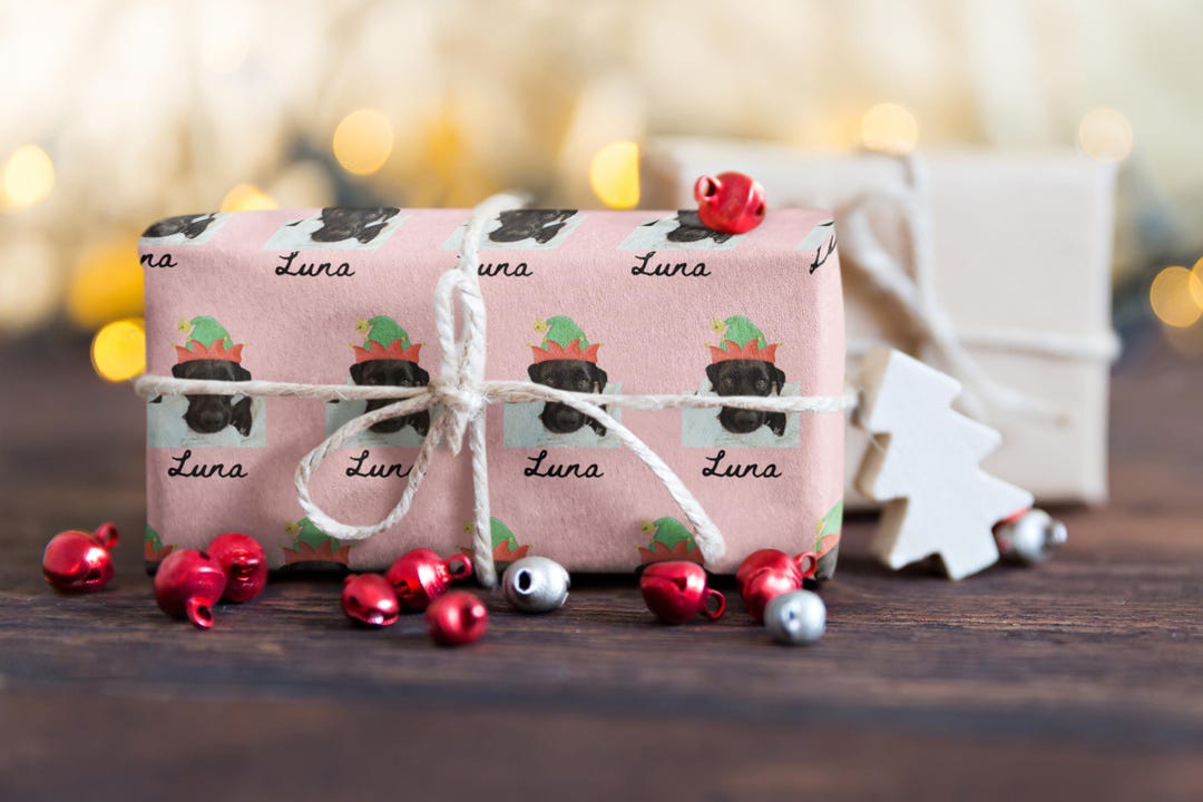 Custom Pet Gift Wrapping Paper Personalized Dog & Cat Designs Cute ...