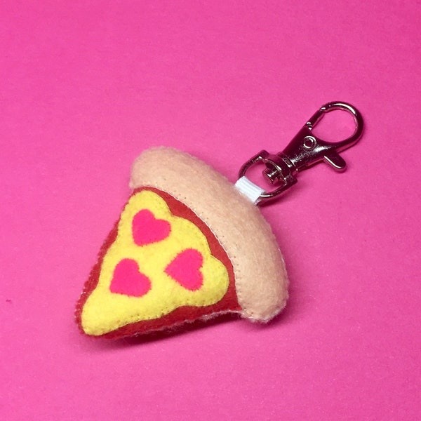 Pizza Keychain - Etsy