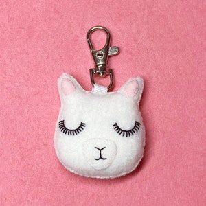 Alpaca Keychain - Alpaca Bag Charm - Cute Animal Keyring - Alpaca Plush ...