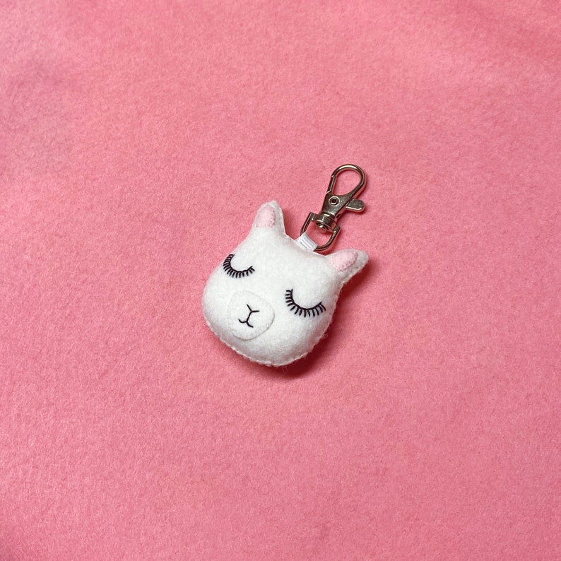Alpaca Keychain Alpaca Bag Charm Cute Animal Keyring - Etsy