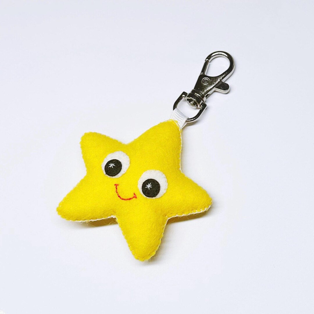 Star Keychain - Cute Keychain - Bag Charm - Star Keyring - Starfish ...