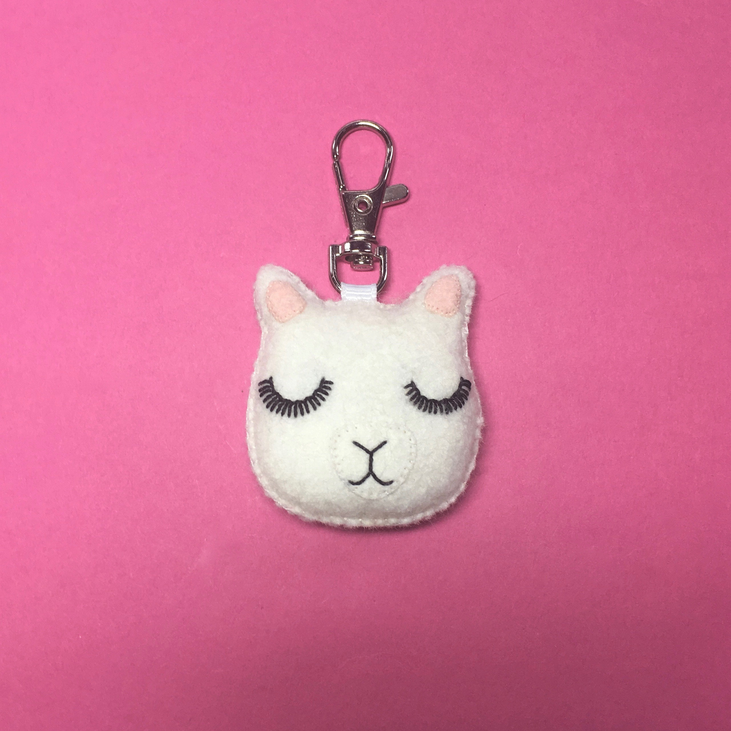Alpaca Keychain Alpaca Bag Charm Cute Animal Keyring | Etsy