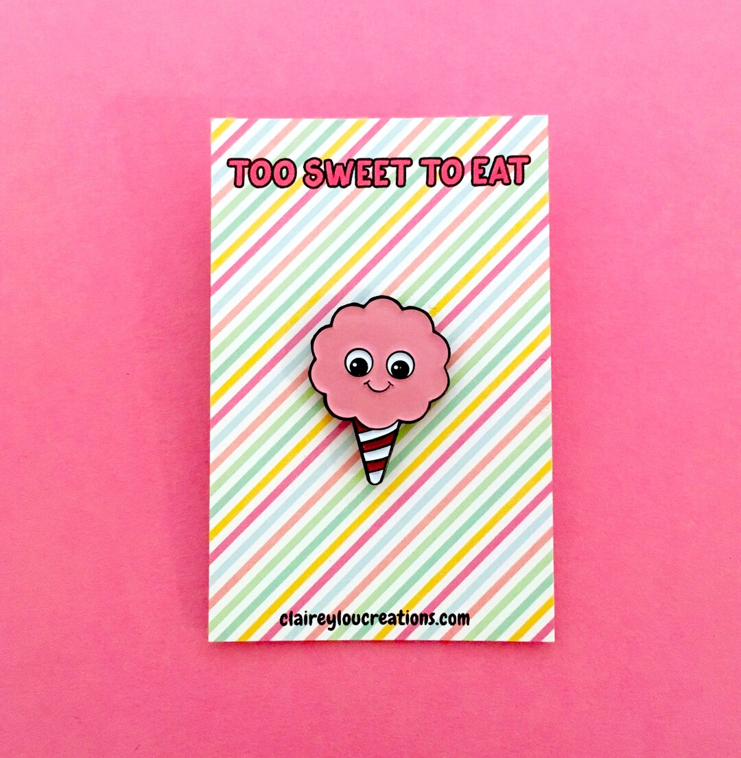 Cotton Candy Pin - Cute Food Pin - Junk Food Pin - Kawaii Pin ...