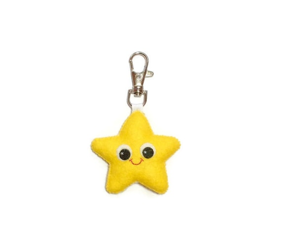 Star Keychain Cute Keychain Bag Charm Star Keyring | Etsy