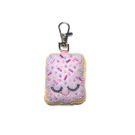 Pop Tart Keychain Cute Bag Charm Cute Keyring Toaster | Etsy