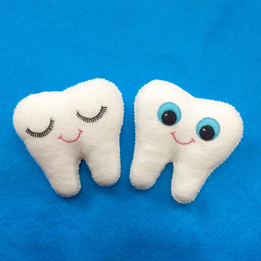 Tooth Fairy Pillow - Tooth Holder- Dentist Gift - Tooth Plush - Tooth ...