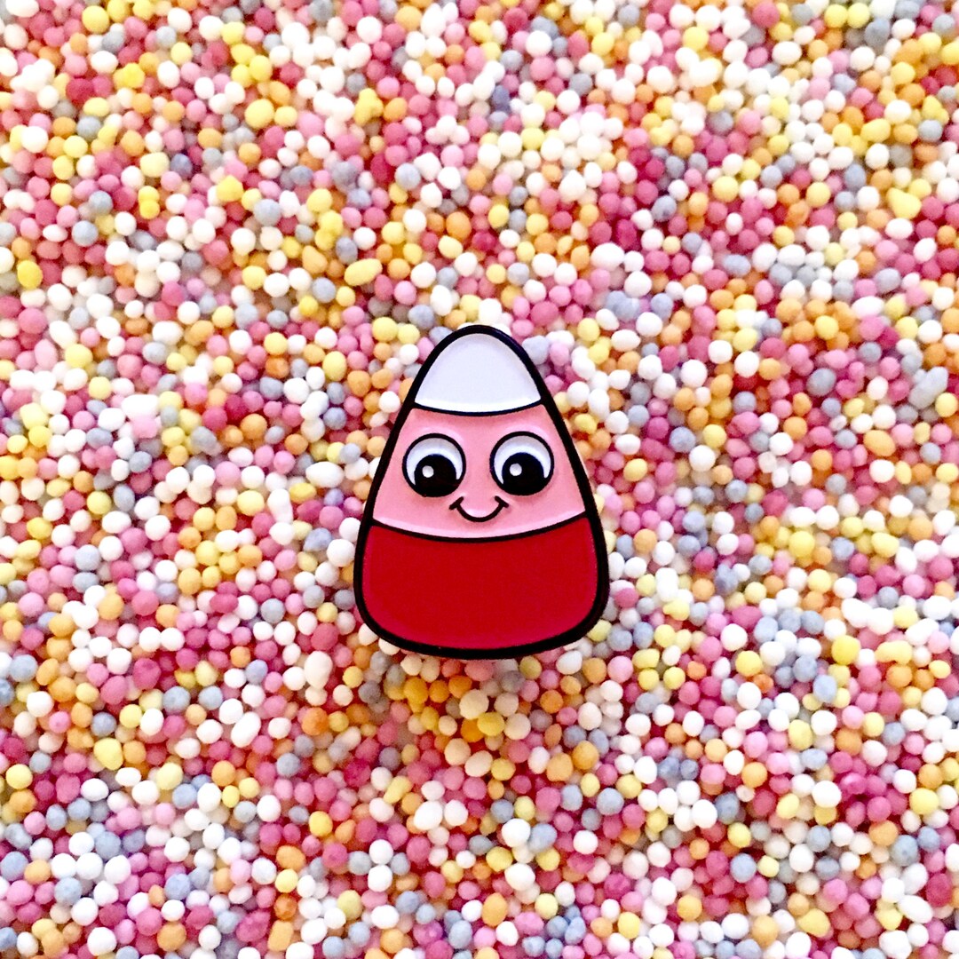 Halloween Pin - Halloween Candy - Candy Corn Pin - Creepy Cute Pin ...