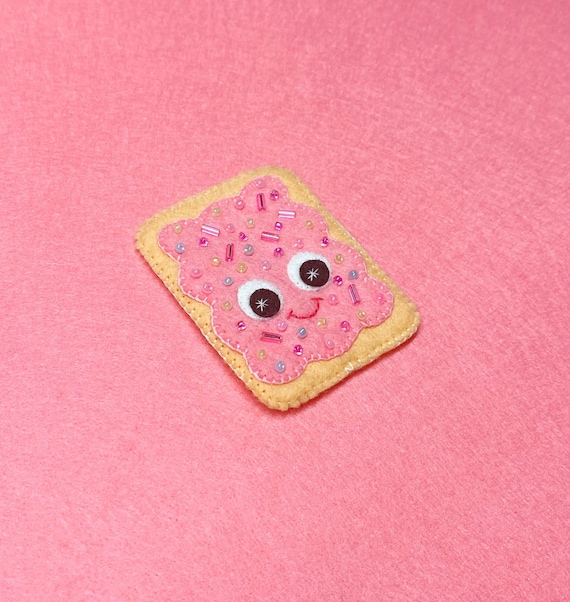 Embroidered Patch Pop Tart Patch Sewn on Patch Cute Pink | Etsy