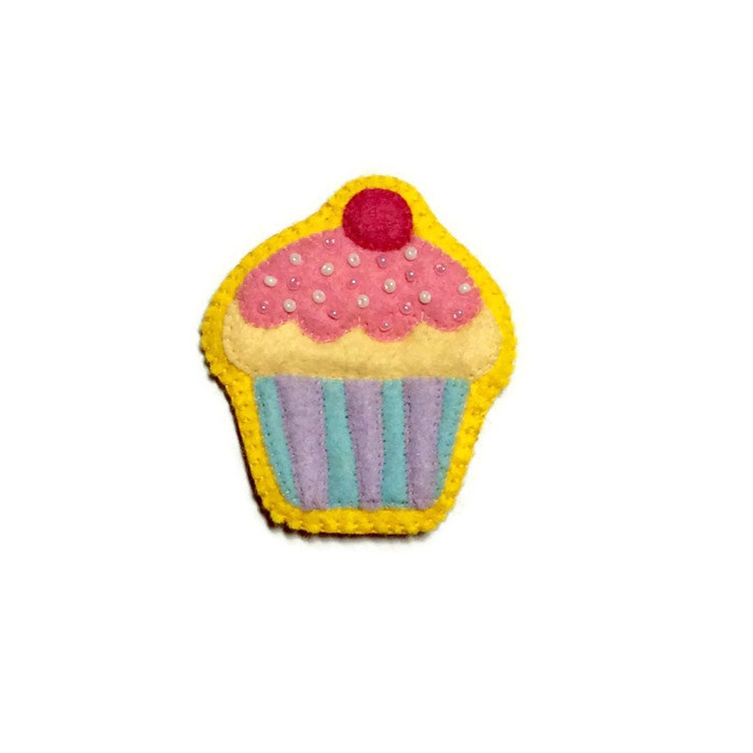 Cupcake Patch - Cute Embroidered Patch - Sewn on Patch - Cute Pink ...