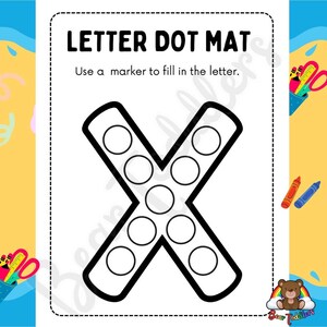 26 Dot Marker Coloring Pages, Do a Dot Activity, Toddler Workbook ...