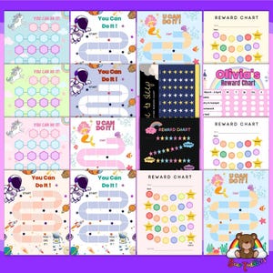 15 Printable Reward Chart Toddler, Chore Chart for Kids, Behavior Chore ...